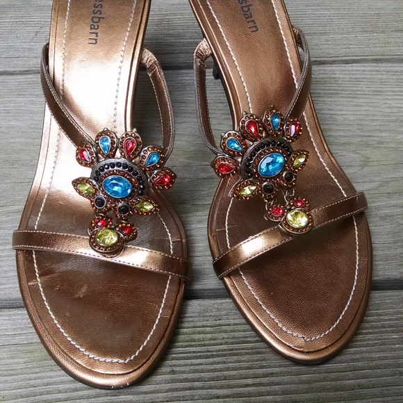 Dress Barn | Shoes | Dressbarn Bronze Stone Age Heels | Poshmark
